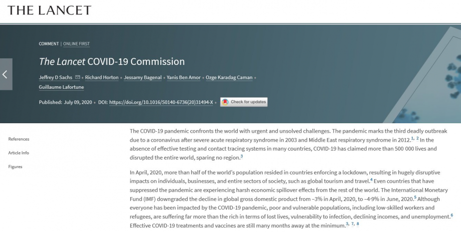 IAP YPL alumna selected for the new Lancet COVID-19 Commission IAP YPL alumna selected for the new Lancet COVID-19 Commission