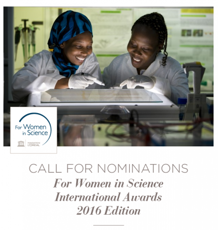 2016 For Women in Science International Awards, Life Sciences