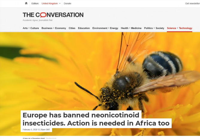 Europe has banned neonicotinoid insecticides. Action is needed in ...