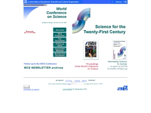 1999 World Conference on Science UNESCO/ICSU