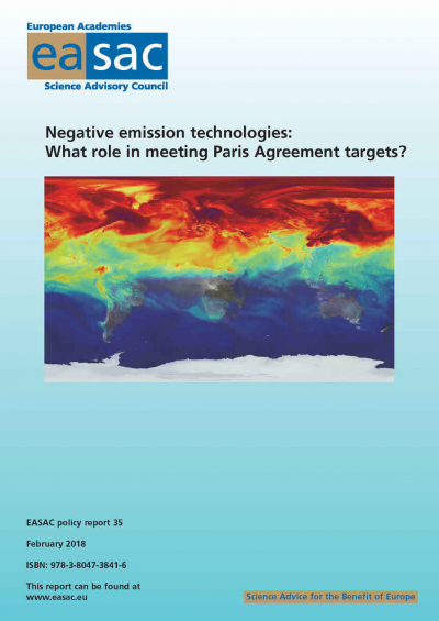 Negative emission technologies: What role in meeting Paris Agreement ...
